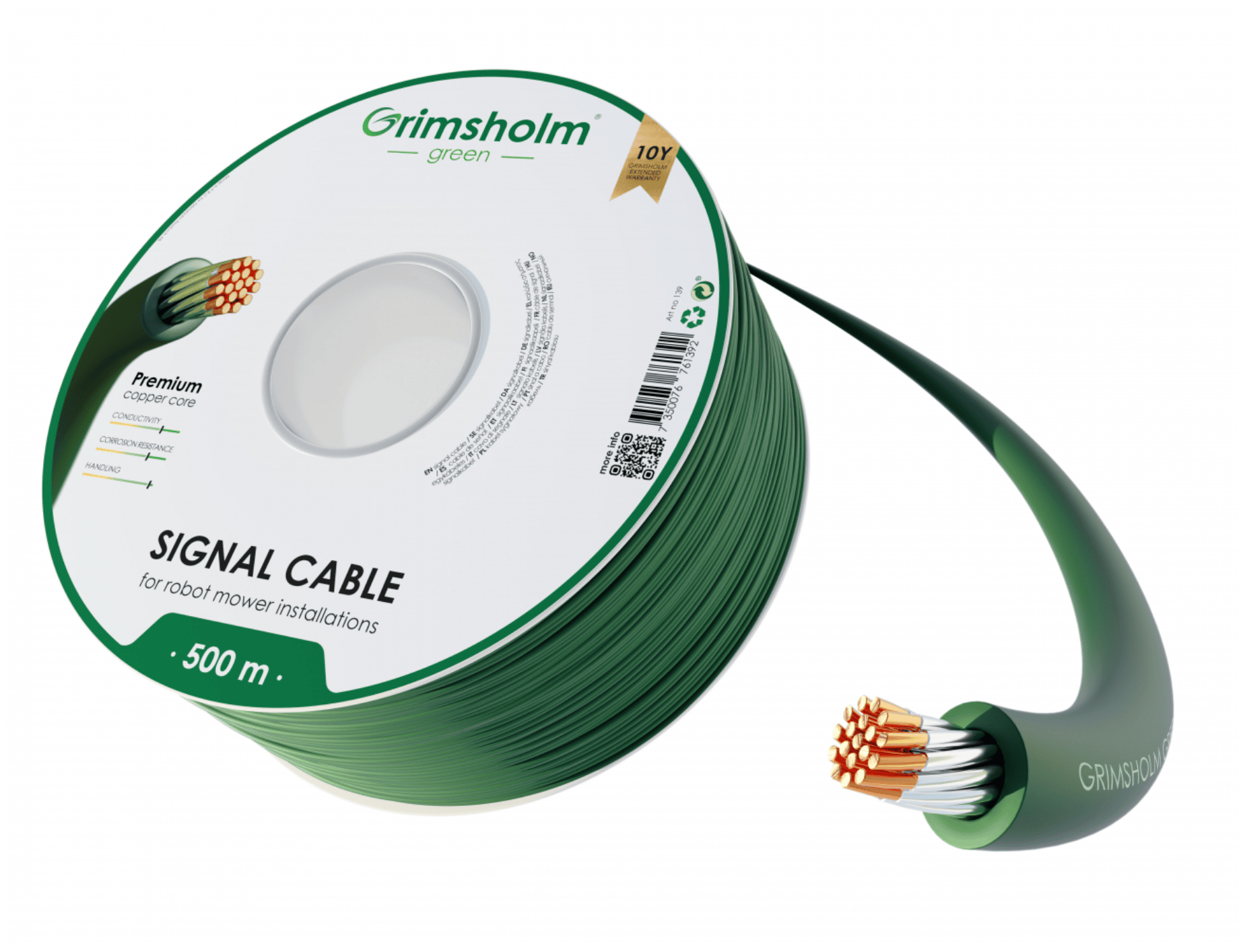 Grimsholm Signalkabel Premium 500m - Tilbehør til Robotgressklippere ...