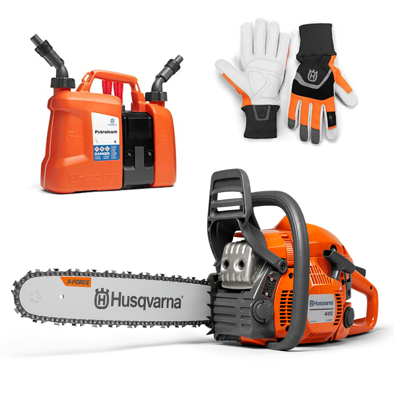 Husqvarna 445 II e-series motorsag-pakke - Husqvarna Motorsag - MKnorth.no